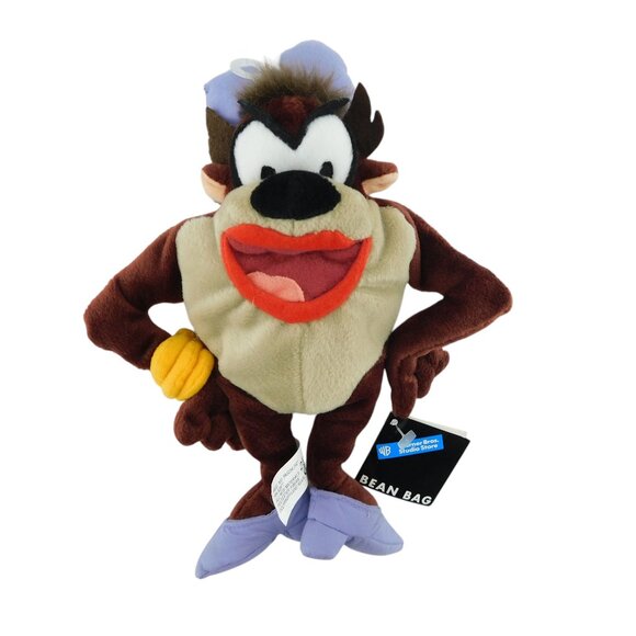 Warner Bros. | Other | Ms Taz Shedevil Warner Bros Bean Bag Plush ...